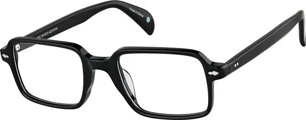 Zenni Rectangle Full Rim Eyeglasses - Black