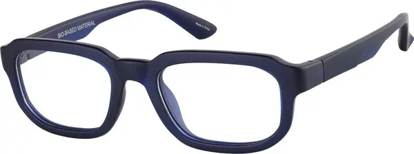 Zenni Rectangle Full Rim Eyeglasses - Navy