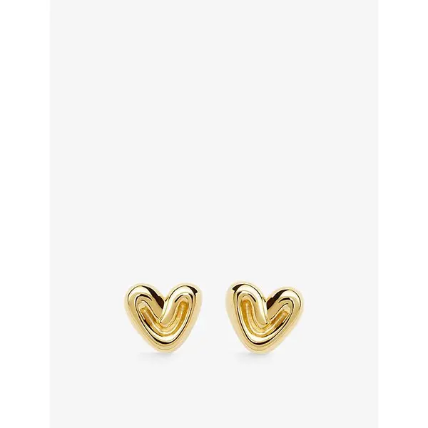 MISSOMA Puffy Heart Stud Earrings - Gold