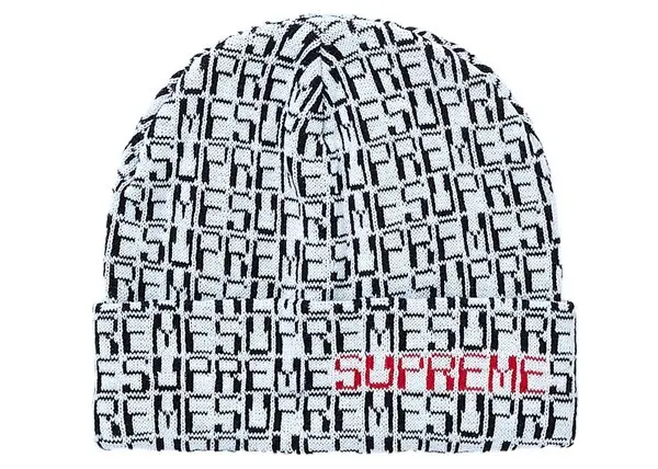 Supreme Digital Beanie - White
