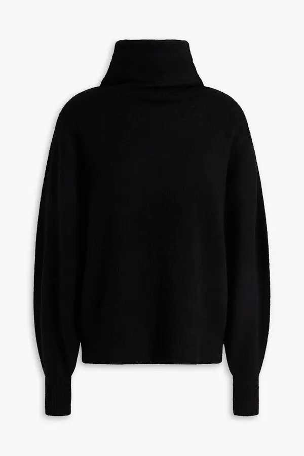 Zimmermann Wool And Cashmere-blend Turtleneck Sweater - Black