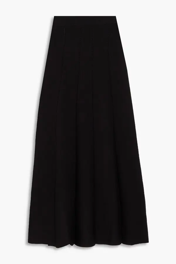 Zimmermann Knitted Midi Skirt - Black
