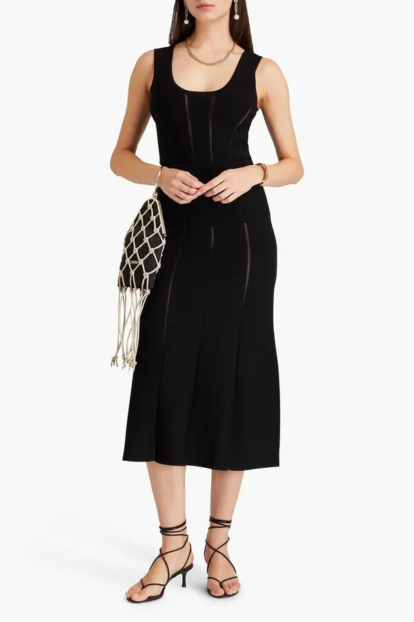 Zimmermann Knitted Midi Skirt - Black