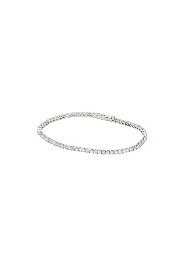 ISA GRUTMAN Diamond Tennis Bracelet - White Gold