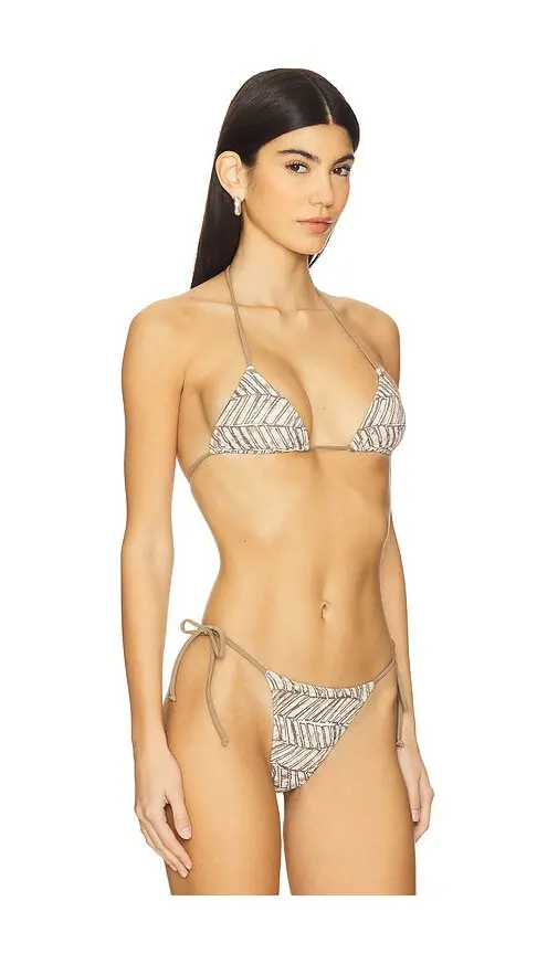 Free People X X Printed Triangle Bikini Top - Multi
