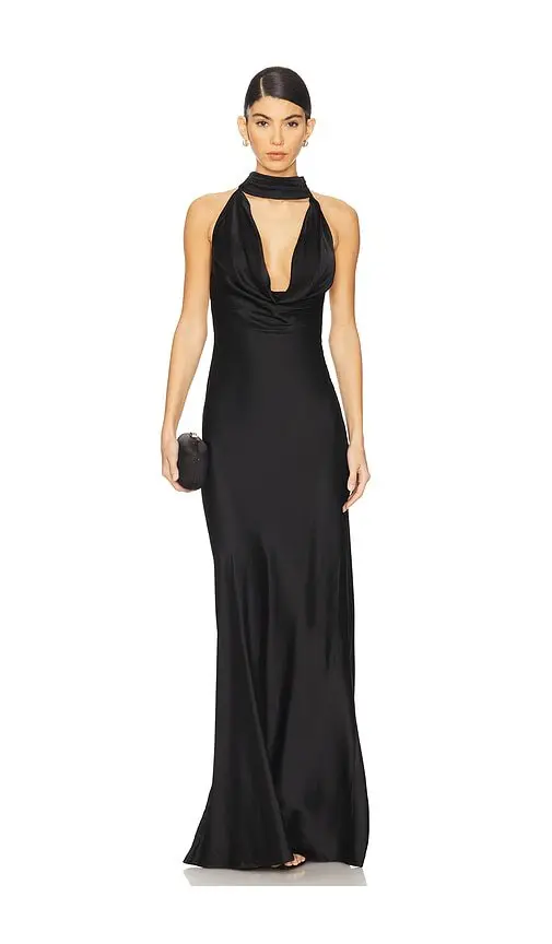 STONE COLD FOX X Amelia Gown - Black
