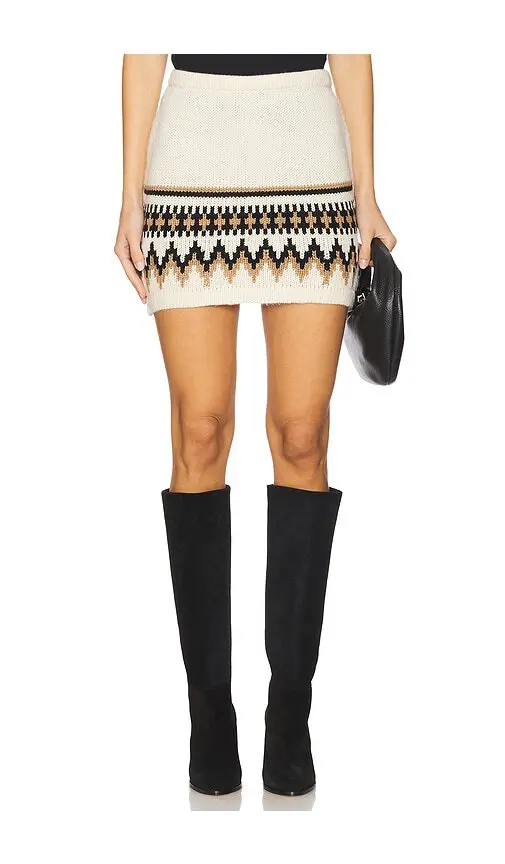 SEROYA Sierra Mini Skirt - Eggshell