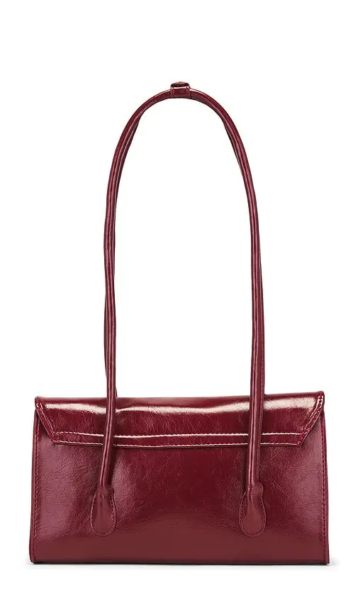 8 Other Reasons Patent Leather Shoulder Bag In Burgundy - 5% Off