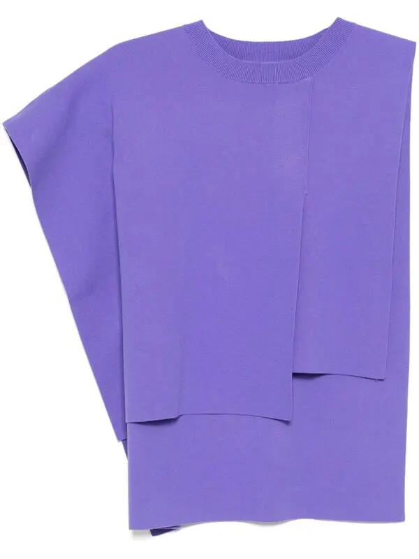 ENFOLD Asymmetric Vest - Purple