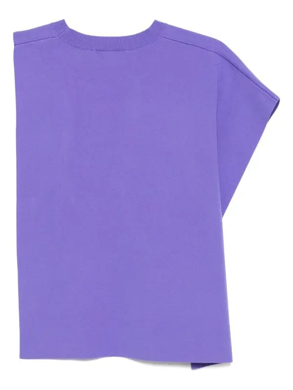 Enfold Asymmetric Vest In Purple - 20% Off | Editorialist