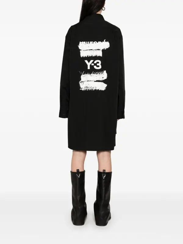 Y3 Graphic-print Shirt - Black