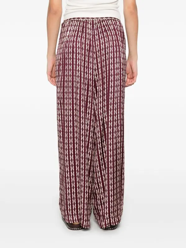 FORTE_FORTE Graphic-print Palazzo Trousers