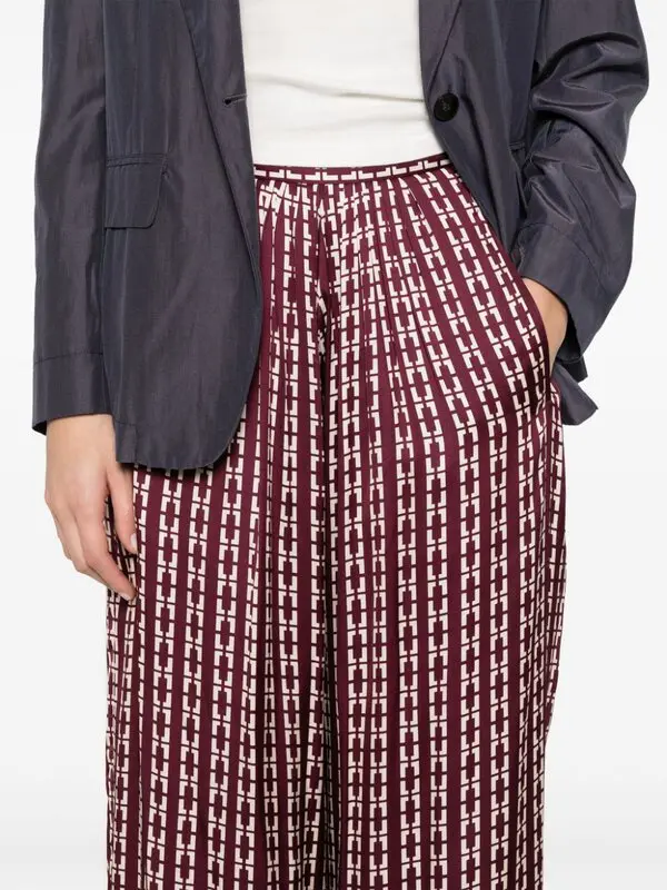 FORTE_FORTE Graphic-print Palazzo Trousers