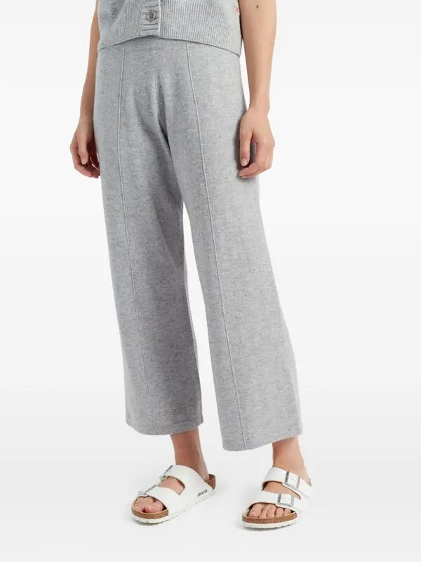 Chinti & Parker Wide-leg Cropped Trousers - Grey