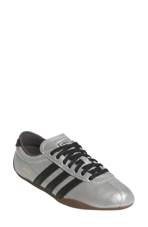 Adidas Tokyo Decon Low Top Leather Sneakers - Silver Metallic/ Black/ Gum