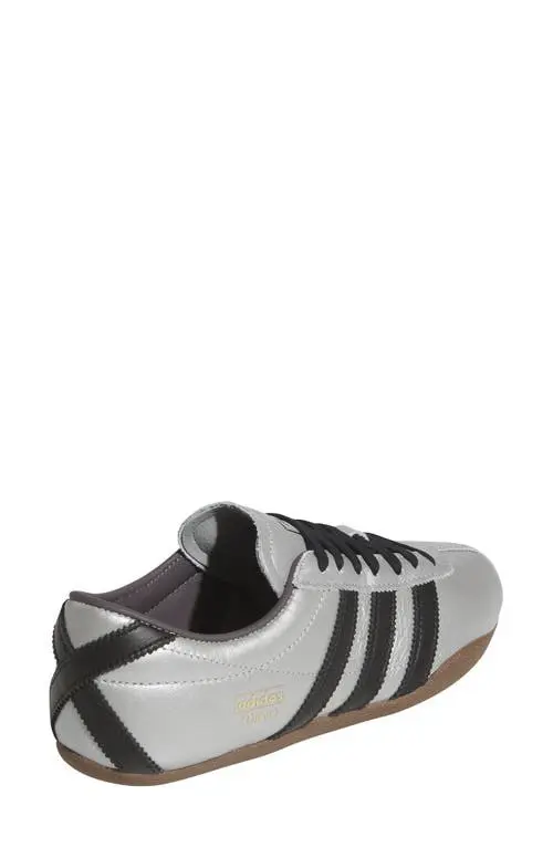 Adidas Tokyo Decon Low Top Leather Sneakers - Silver Metallic/ Black/ Gum