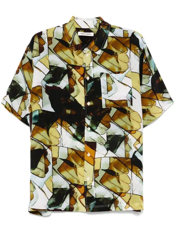Henrik Vibskov Transfered Shirt - Brown