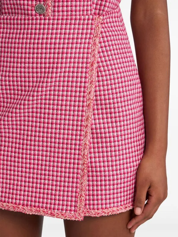 Etro Micro-check Mini Skirt