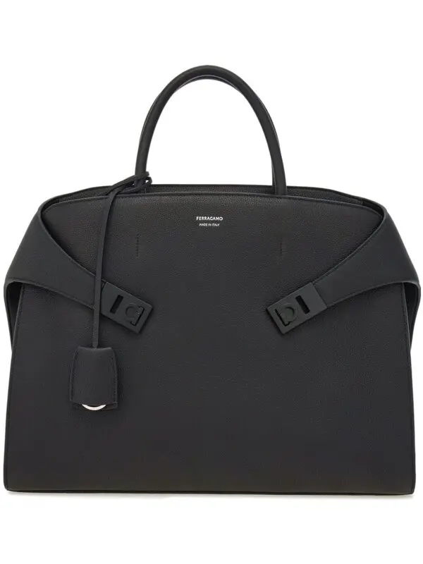 FERRAGAMO Hug Briefcase - Black