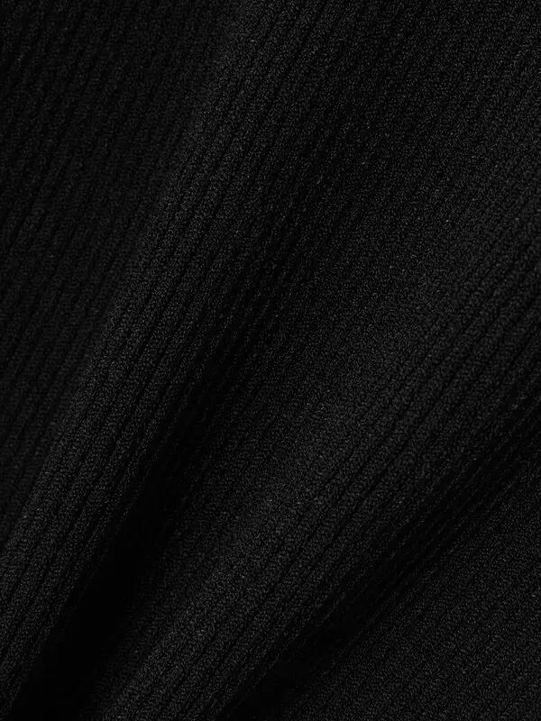 Alaïa Ribbed-knit Turtleneck Bodysuit - Black