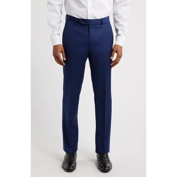 Samuelsohn Marine 110s Serge Wool Trousers - Navy