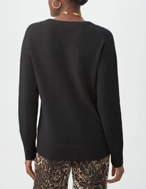Trina Turk Evangeline Cashmere Sweater - Black