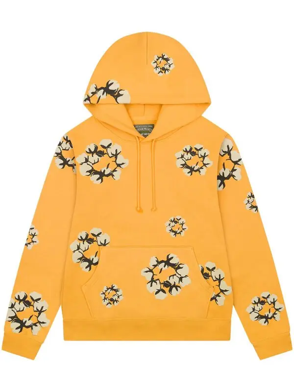 DENIM TEARS Cactus Tears Wreath Hoodie - Yellow