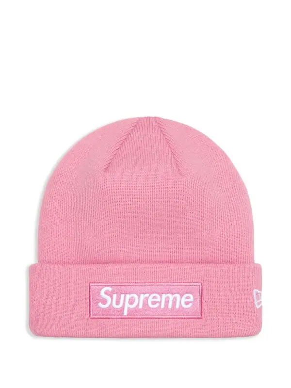 Supreme X New Era® Box Logo Beanie - Pink