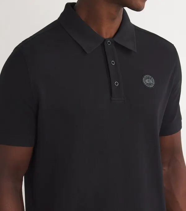Canada Goose Cotton Logo Beckley Polo Shirt - Black