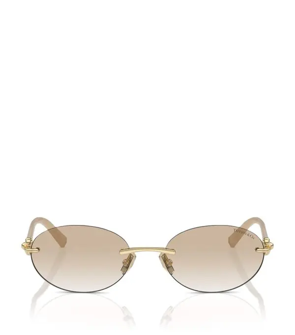Tiffany & Co. Metal Sunglasses - Gold