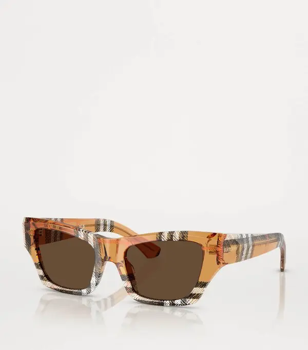 Burberry Acetate Square Cat Eye Sunglasses