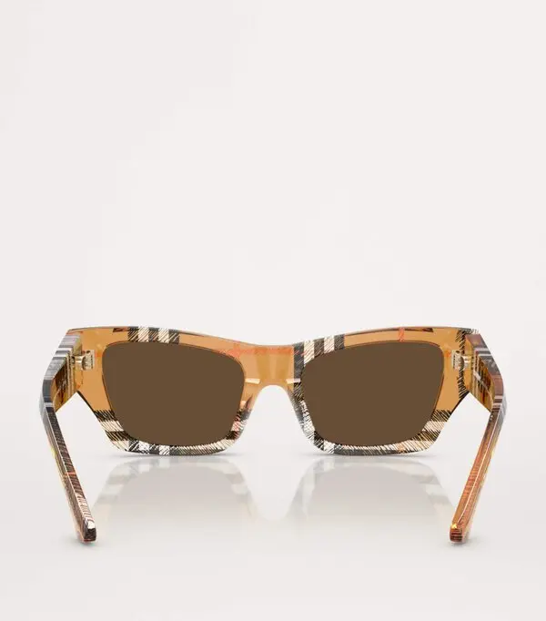 Burberry Acetate Square Cat Eye Sunglasses