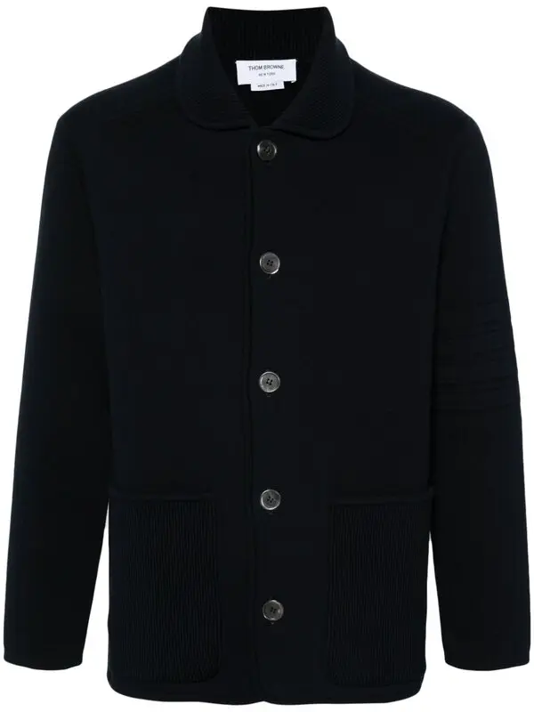Thom Browne 4-bar Piqué-weave Jacket