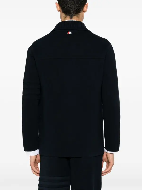 Thom Browne 4-bar Piqué-weave Jacket