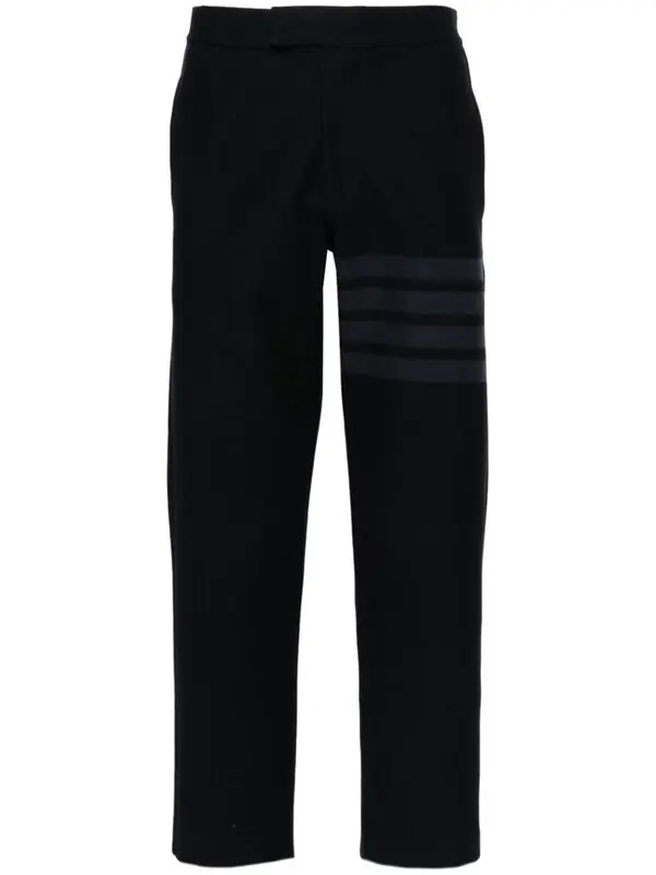 Thom Browne Mid-rise Tapered Trousers - Blue