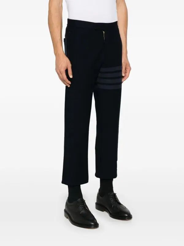 Thom Browne Mid-rise Tapered Trousers - Blue