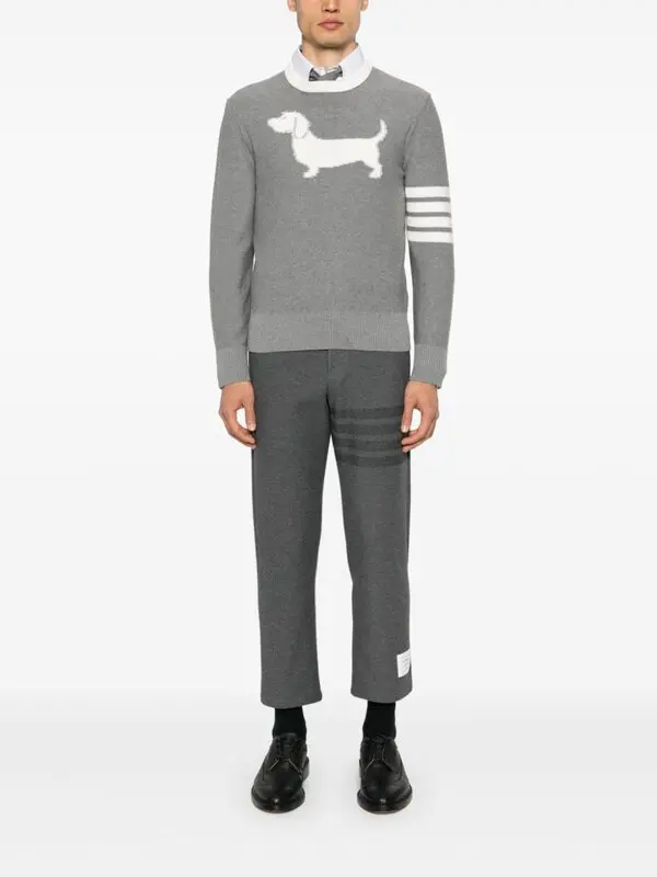 Thom Browne Mid-rise Tapered Trousers