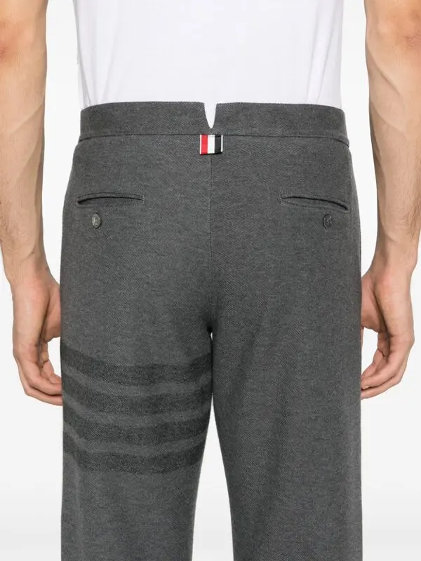 Thom Browne Mid-rise Tapered Trousers