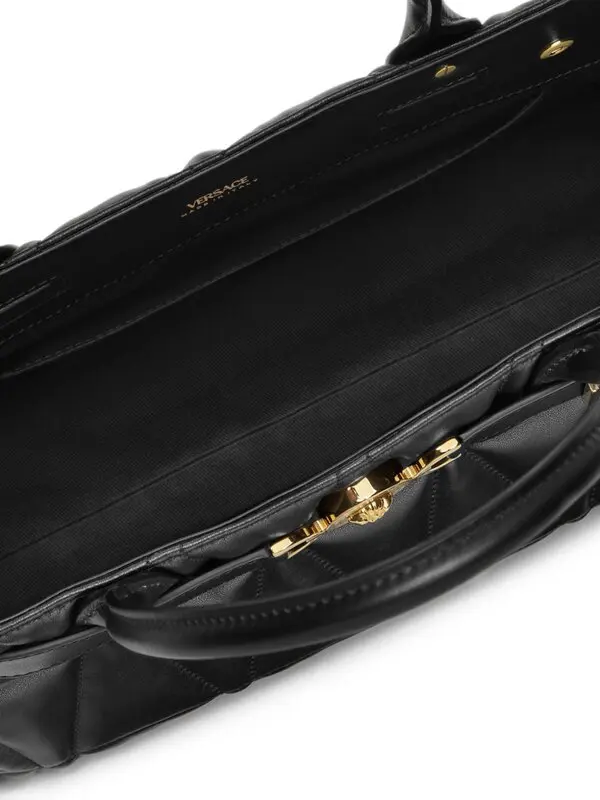 Versace Medusa '95 Quilted Tote Bag - Black