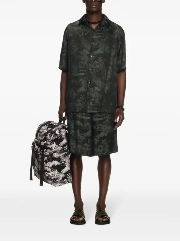 Off-White Fresco Bowling Shirt - Black