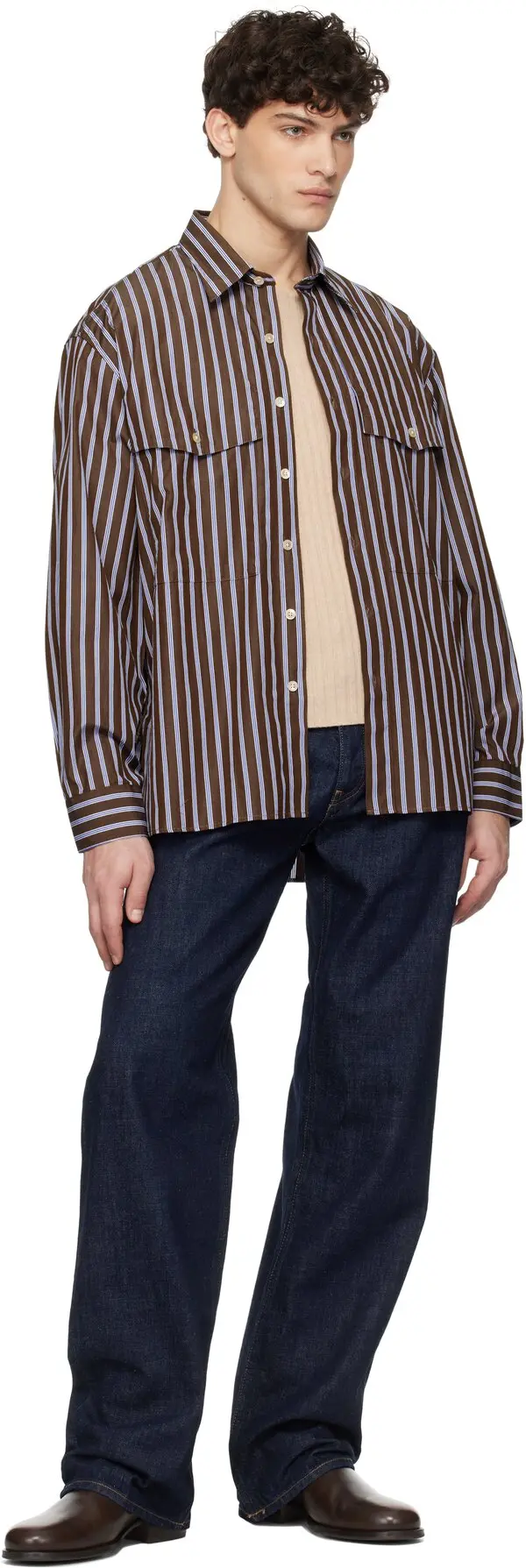 Sunflower Brown Note Shirt In Brown170 - Image 4