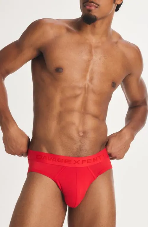 SAVAGE X FENTY Shadow Fit Briefs - Timeless Red