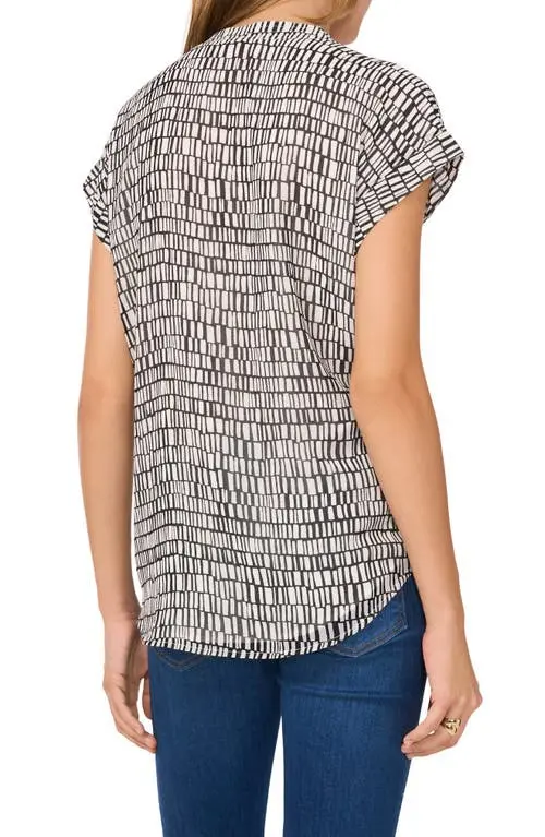 Vince Camuto Abstract Print Top