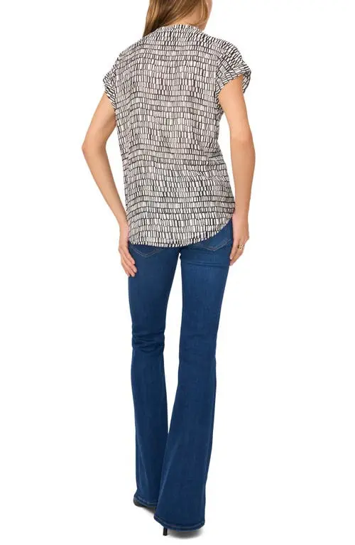 Vince Camuto Abstract Print Top