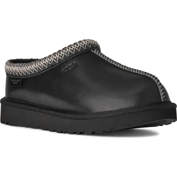 UGG Tasman Leather Slipper - Black