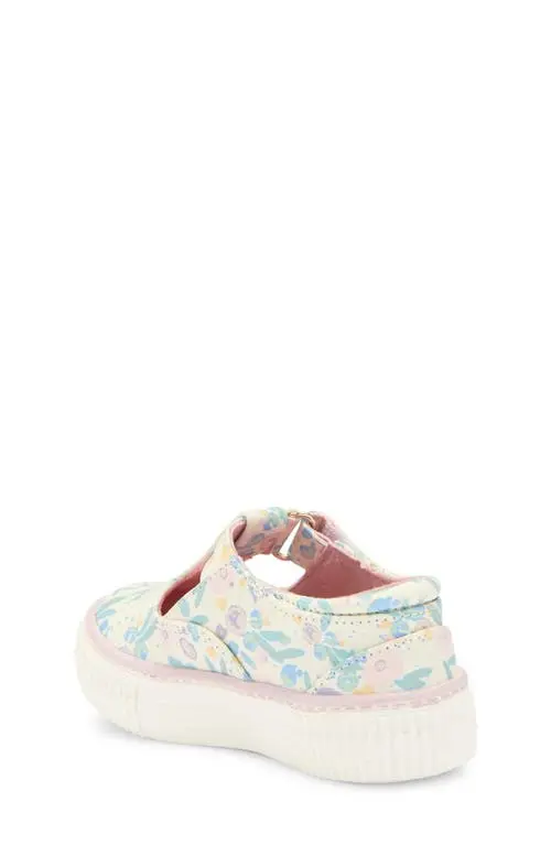 TUCKER + TATE Tabitha T-strap Flat - White Multi Floral