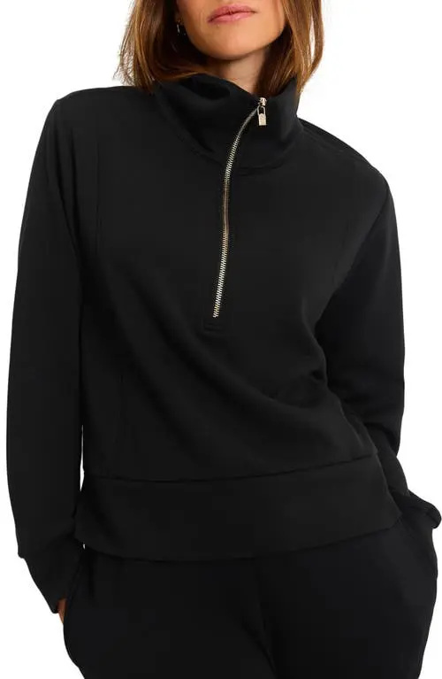 Tommy Bahama Palm Voyage Half Zip Pullover - Black