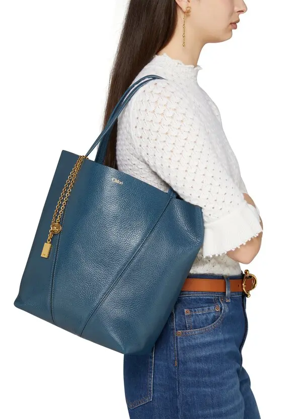 Chloé - Grained Leather Tote Bag