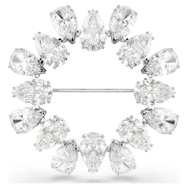 SWAROVSKI Matrix Brooch - White