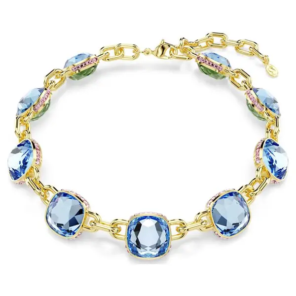 SWAROVSKI Chroma Twist Tennis Necklace - Blue